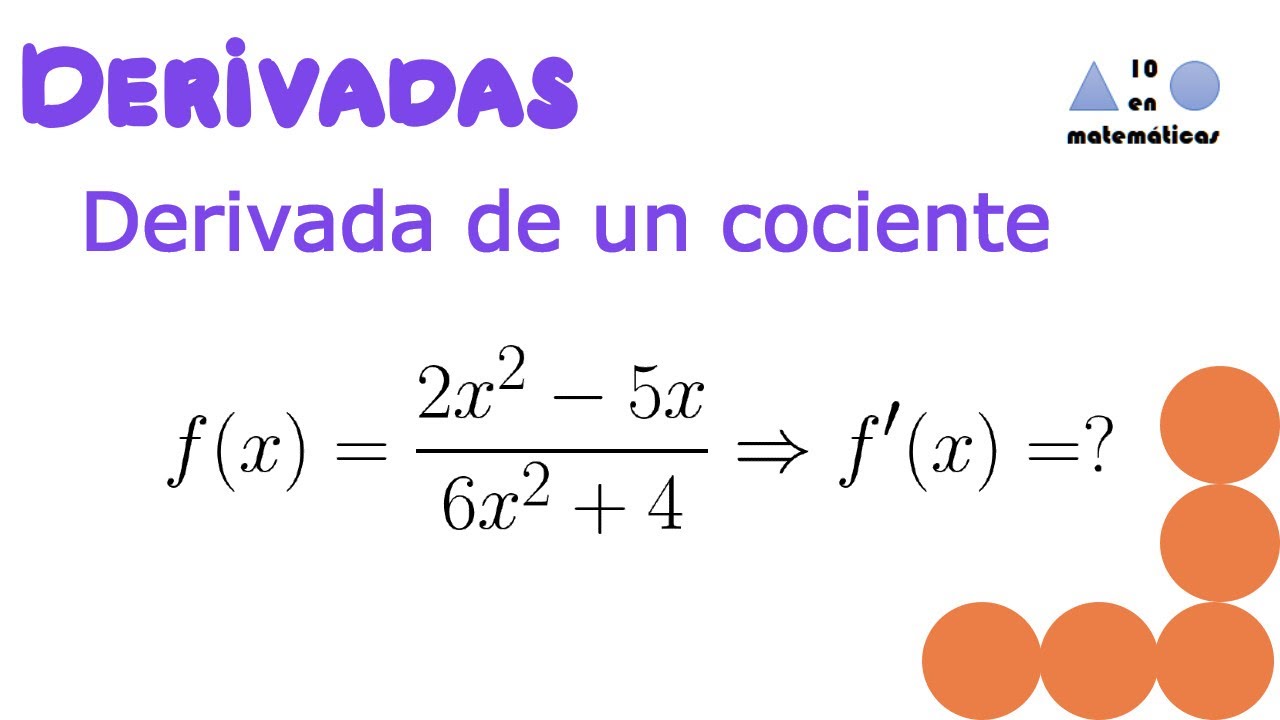 Derivada: Aprende la Regla del Cociente Fácilmente