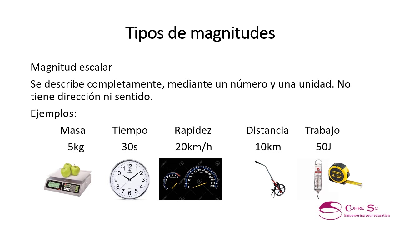 Qué son las magnitudes físicas y ejemplos en física