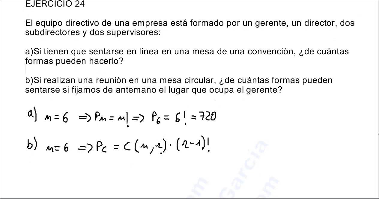 Permutaciones ejercicios: Resueltos y para practicar hoy