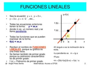 Funciones lineales: definición, tipos y gráficas explicadas