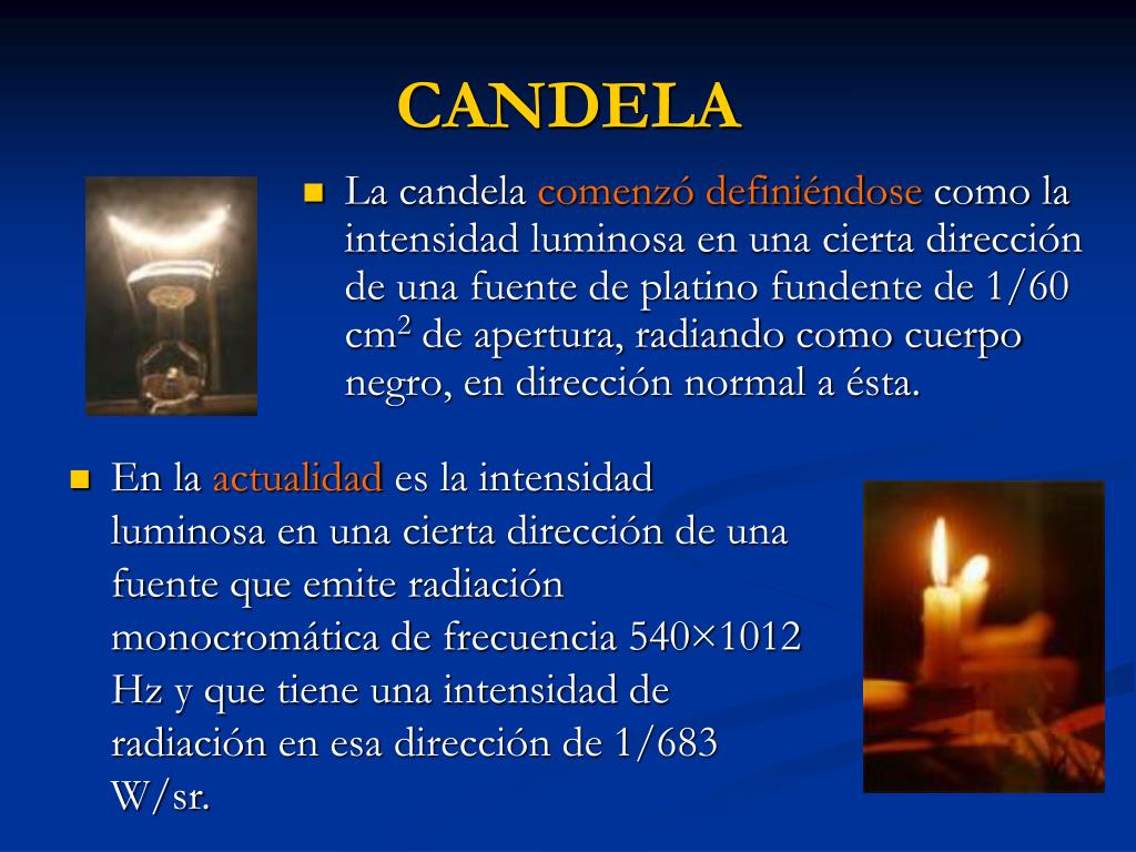 Qué es la candela y cuál es su unidad de medida en detalle