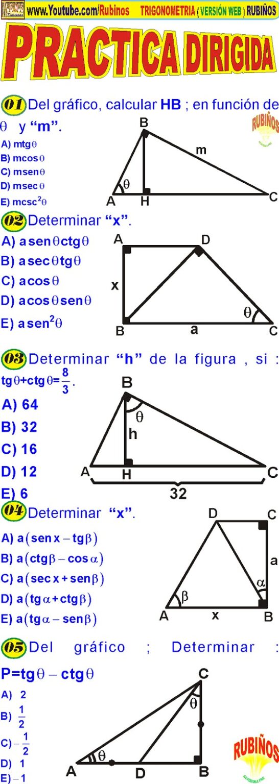 Cuáles son las fórmulas clave para triángulos en geometría