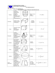 Volumen De Cuerpos Geométricos Guía Completa En Pdf